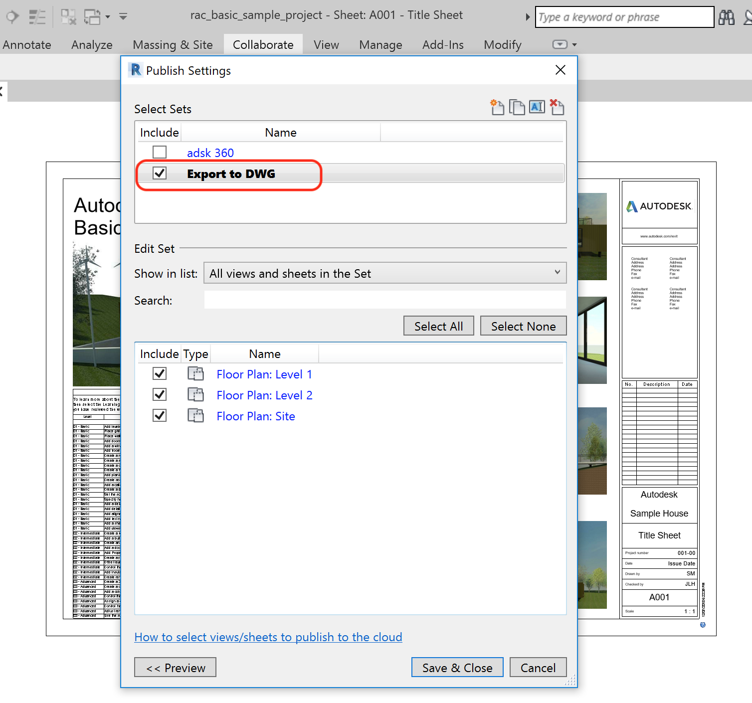 Export to Dwg from Rvt by Forge translation service | Autodesk Platform Services
